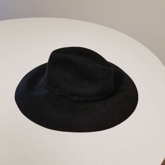 Accessories | Black Suede Floppy Hat | Poshmark